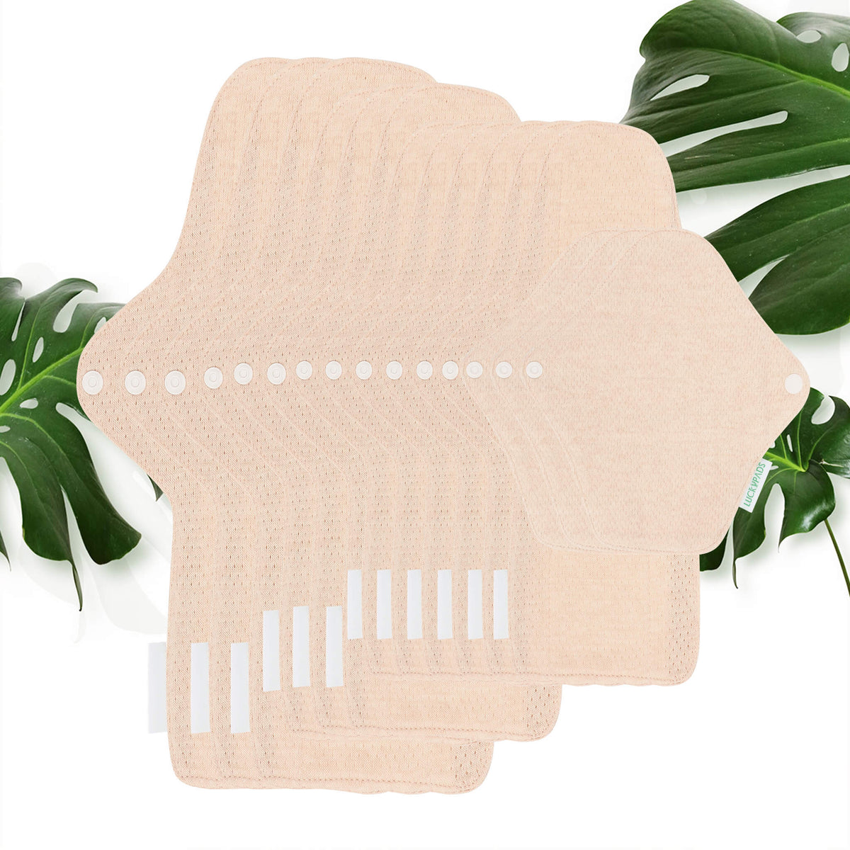 Organic Cotton Reusable Menstrual Pads for Heavy Flow, Sensitive Skin ...